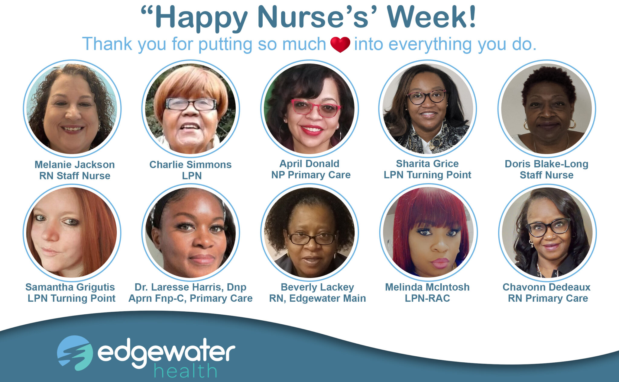 Happy Nurse's Week! - Edgewater Health