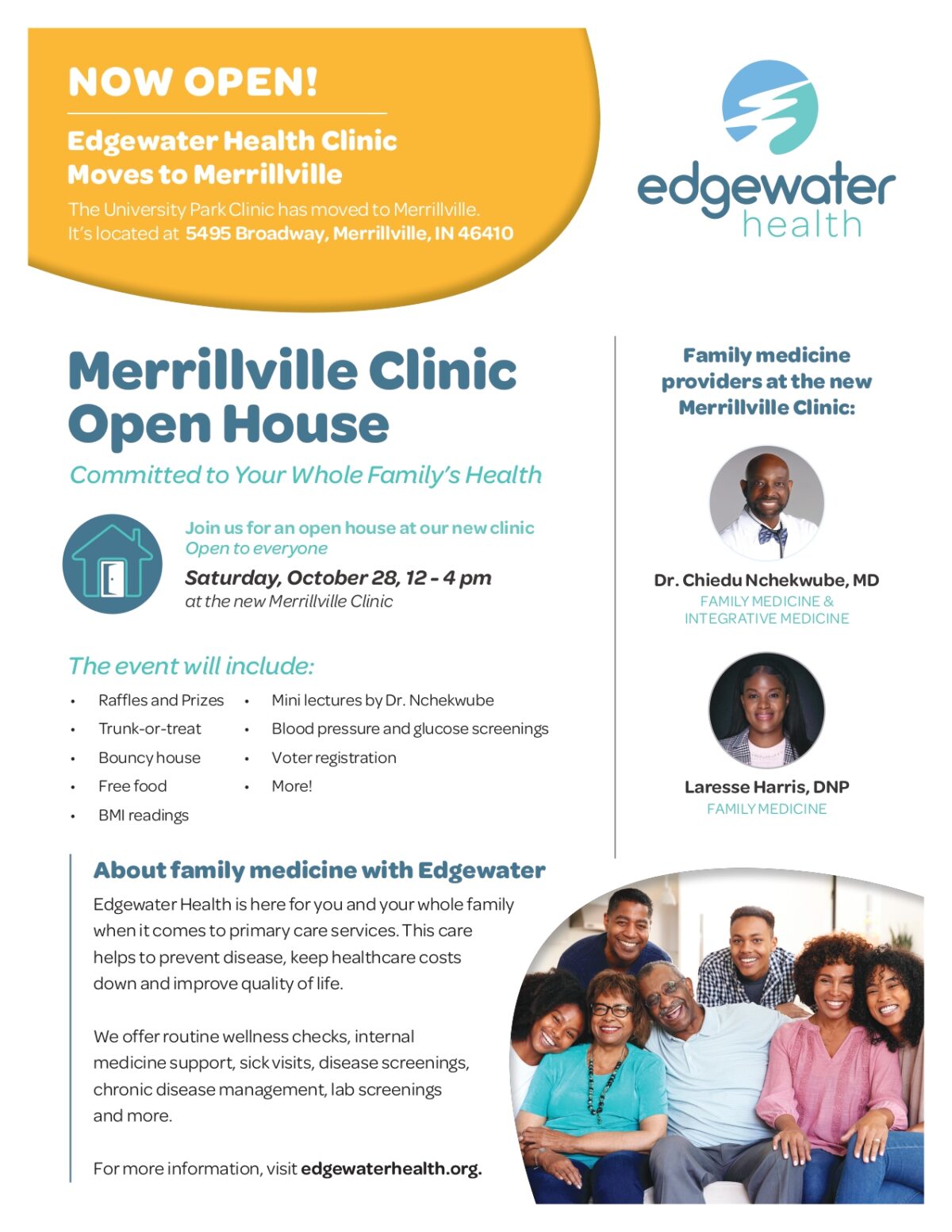 Edgewater Health Announces Open House Celebration at New Merrillville ...